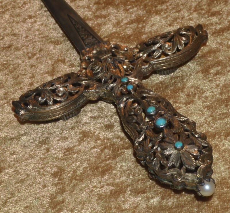 Magnificent Jeweled Medici Dagger, ca. 1840 - Antique Weapon Store