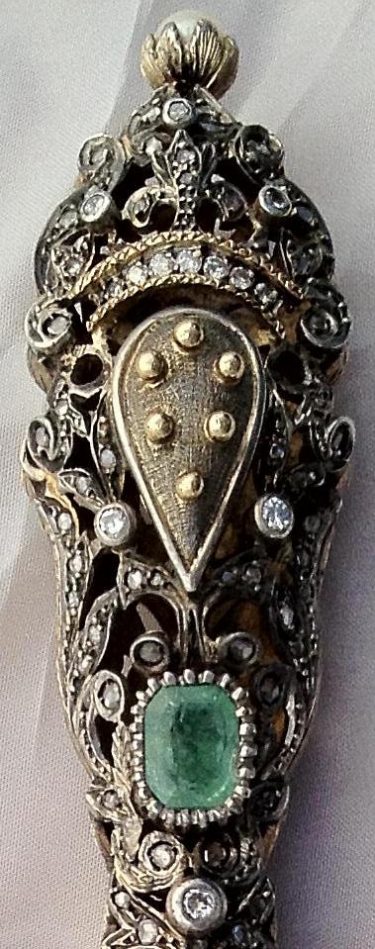Magnificent Jeweled Medici Dagger, ca. 1840 - Antique Weapon Store