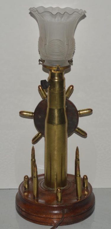 WWII Navy Trench Art Lamp - Antique Weapon Store