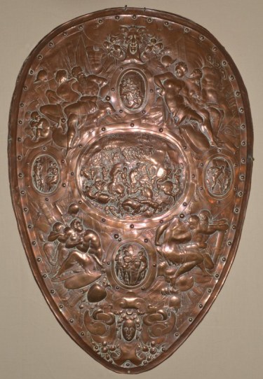 Victorian Copy of Renaissance Copper Shield - Antique Weapon Store