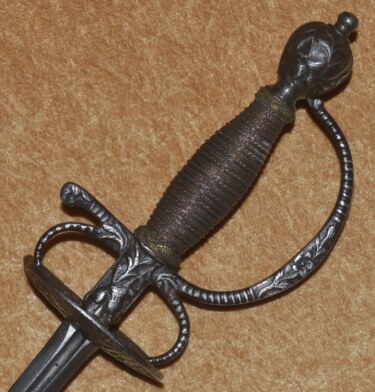 German Transitional Rapier/Smallsword, Late 17th C - Antique Weapon Store