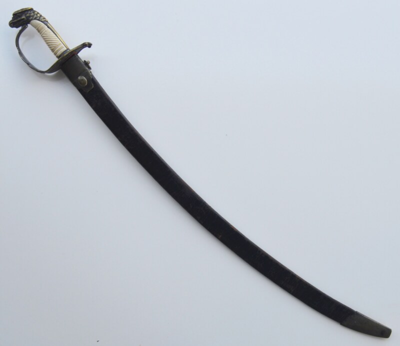 Exceptional US Eagle Head Mounted Artillery Officer’s Saber, ca. 1810 ...