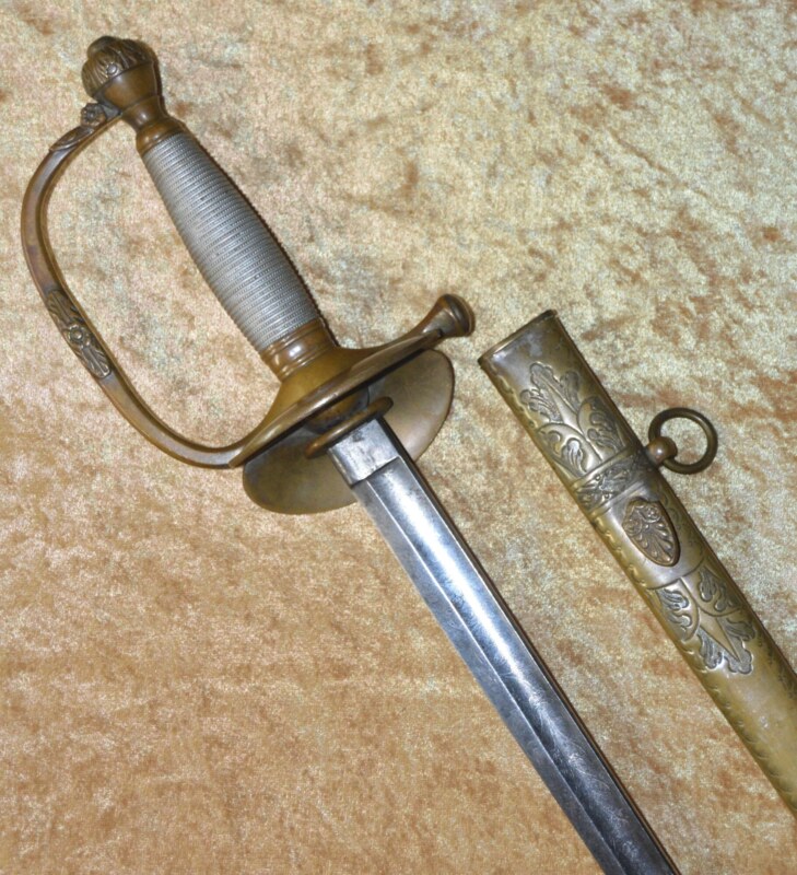 US M1840 Foot Officer’s Sword - Antique Weapon Store