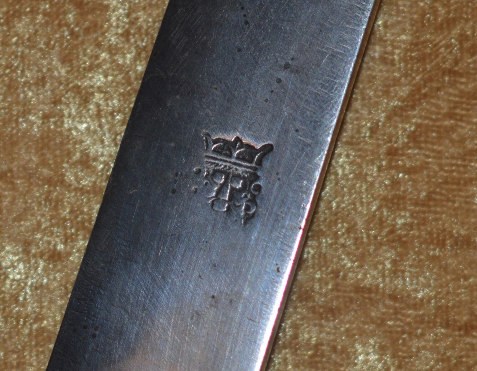 Long English Plug Bayonet with Marked Curved Blade, Late 17th C ...