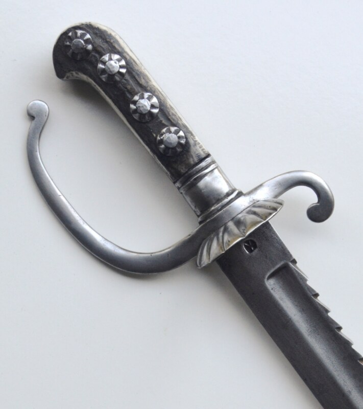German Hunting Sword with Saw-back Blade, 17th C - Antique Weapon Store