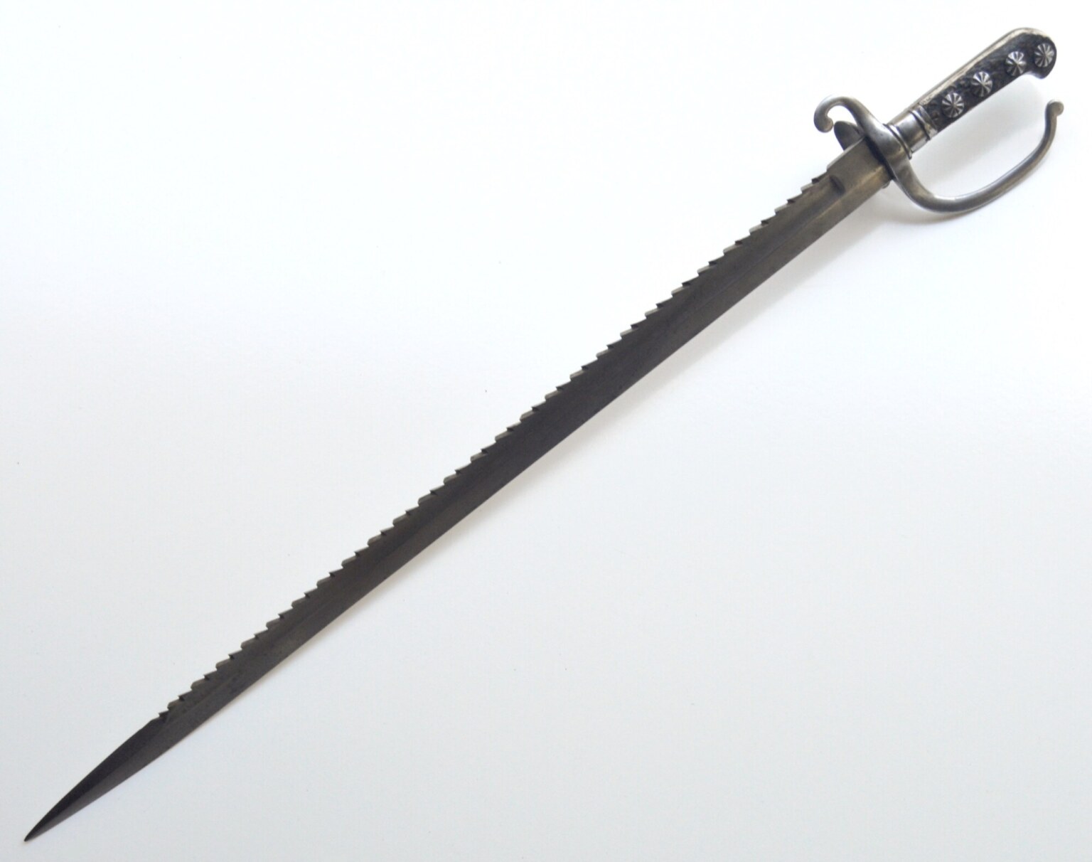 German Hunting Sword with Saw-back Blade, 17th C - Antique Weapon Store