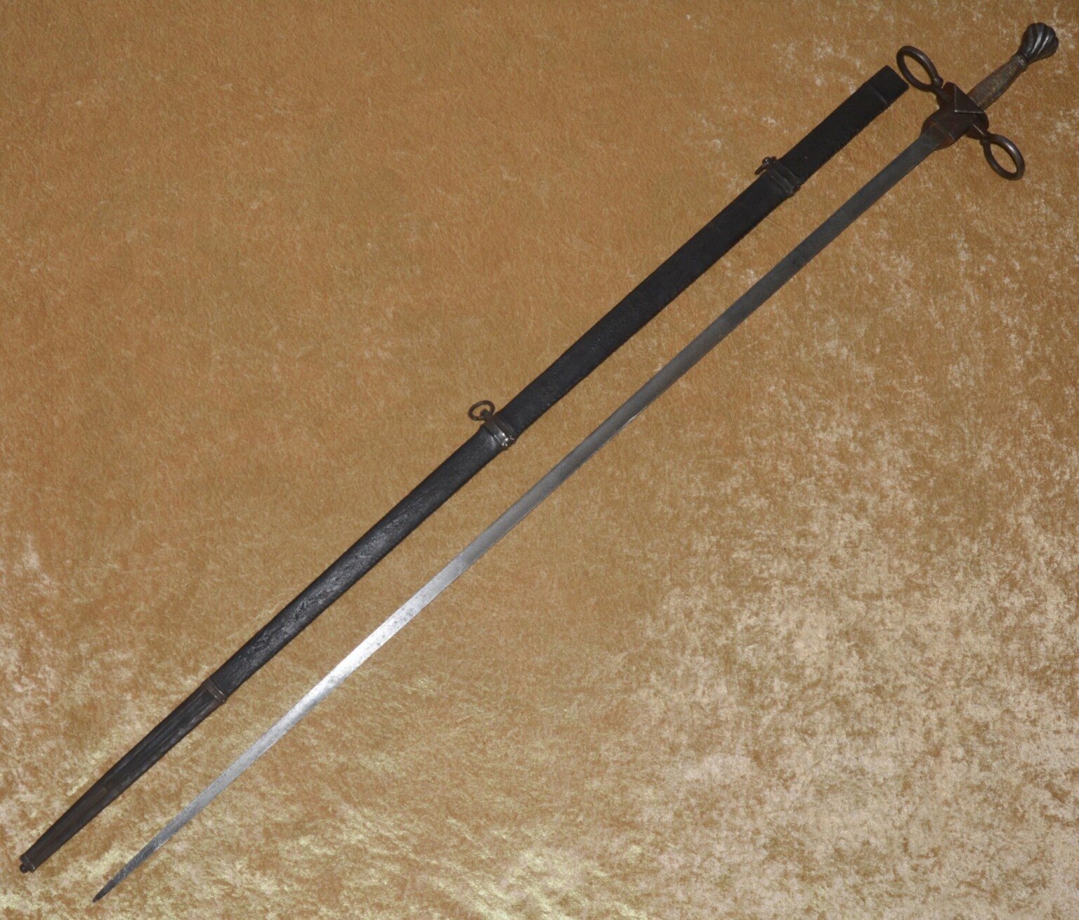 Rare Styrian (Austrian) Estoc with Scabbard, Late 16th C - Antique ...