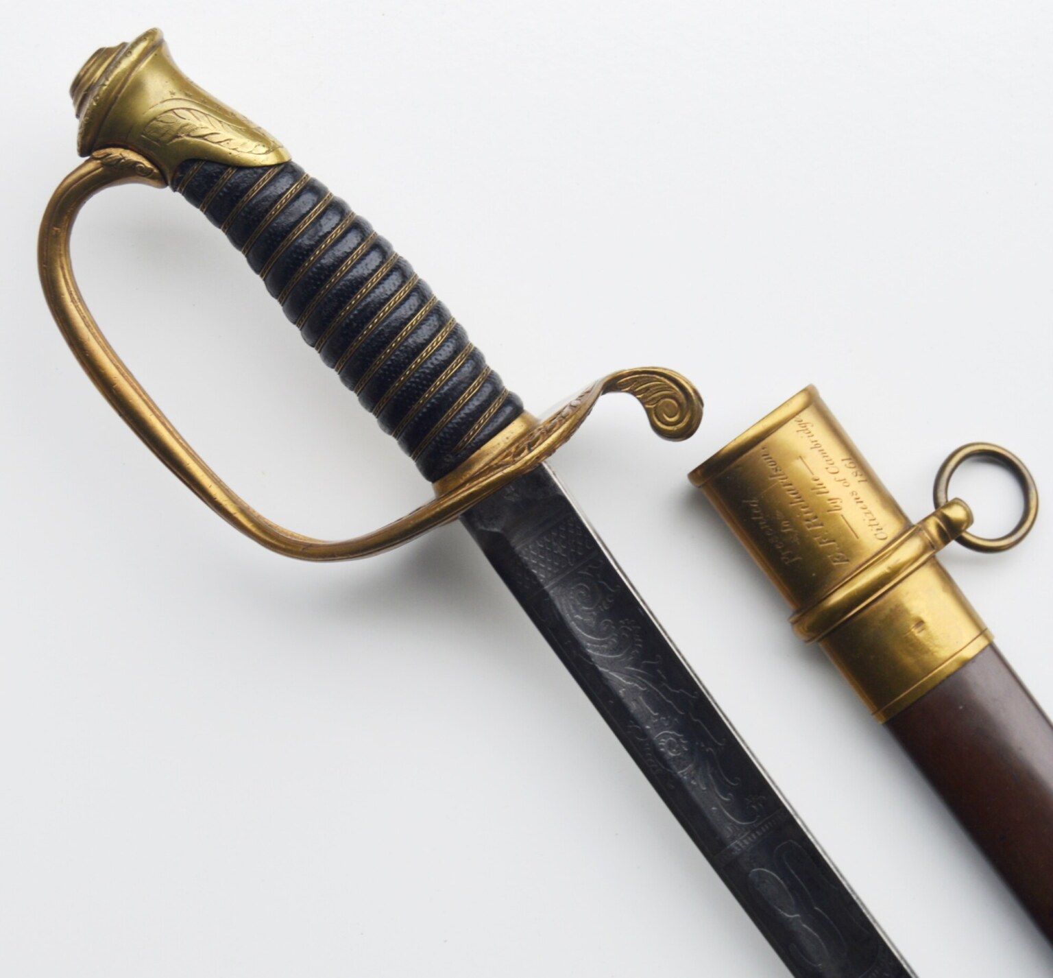 Published Presentation US M1850 Foot Officer’s Sword - Antique Weapon ...