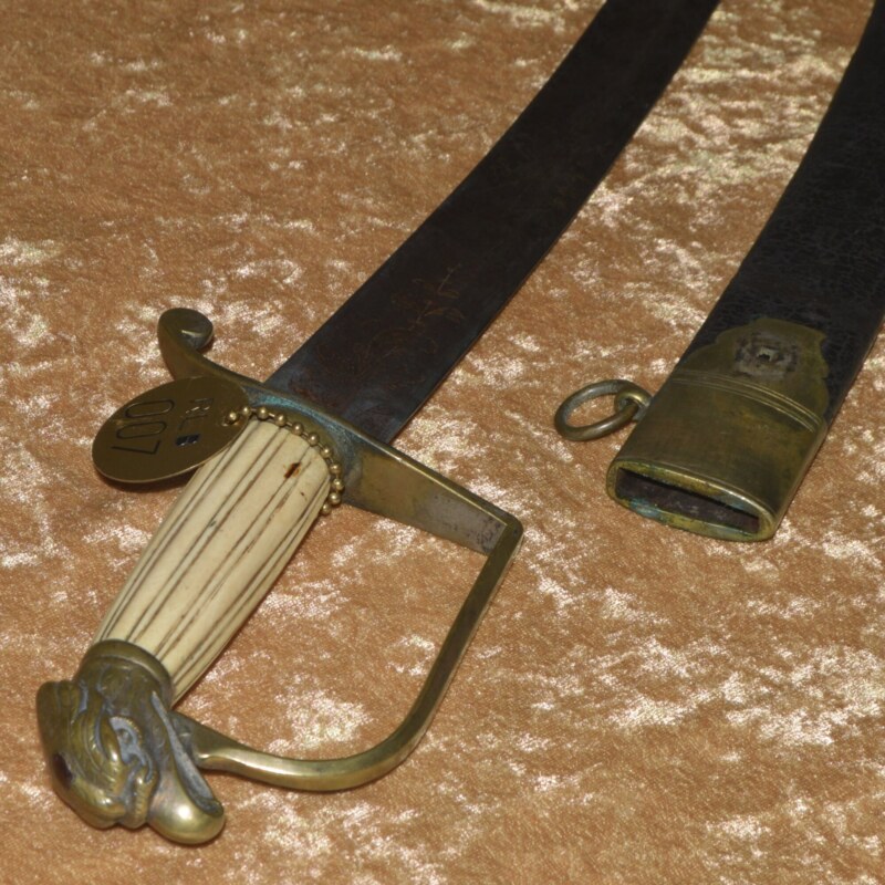 US Eagle Pommel Infantry Officer's Saber and Scabbard, ca. 1805 ...