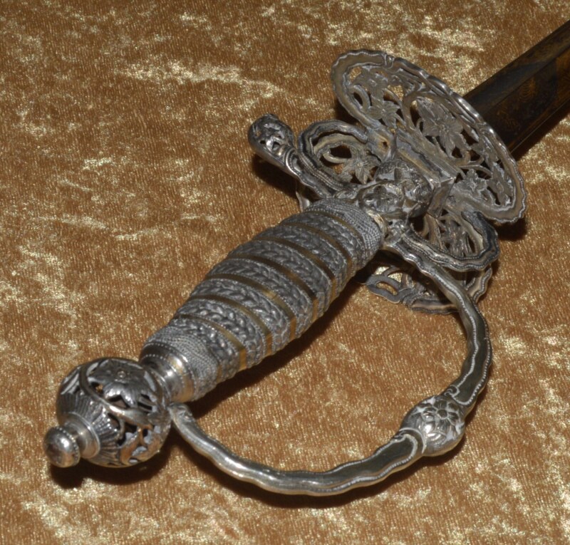European Parcel Gilt Silver-Hilt Smallsword, Mid-18th C - Antique ...