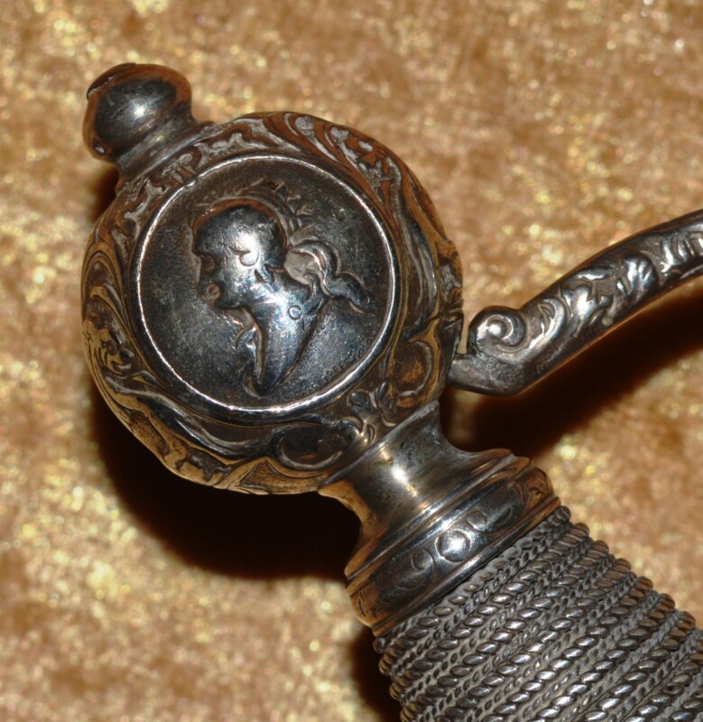 English Silver Hilt Smallsword, Mid 18th C - Antique Weapon Store