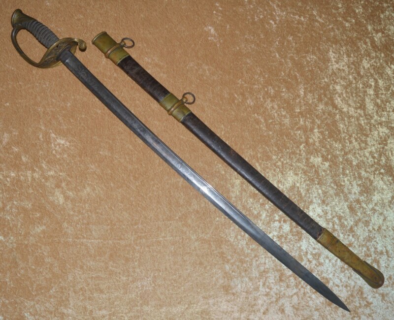 US M1850 Foot Officer Sword by Ames - Antique Weapon Store
