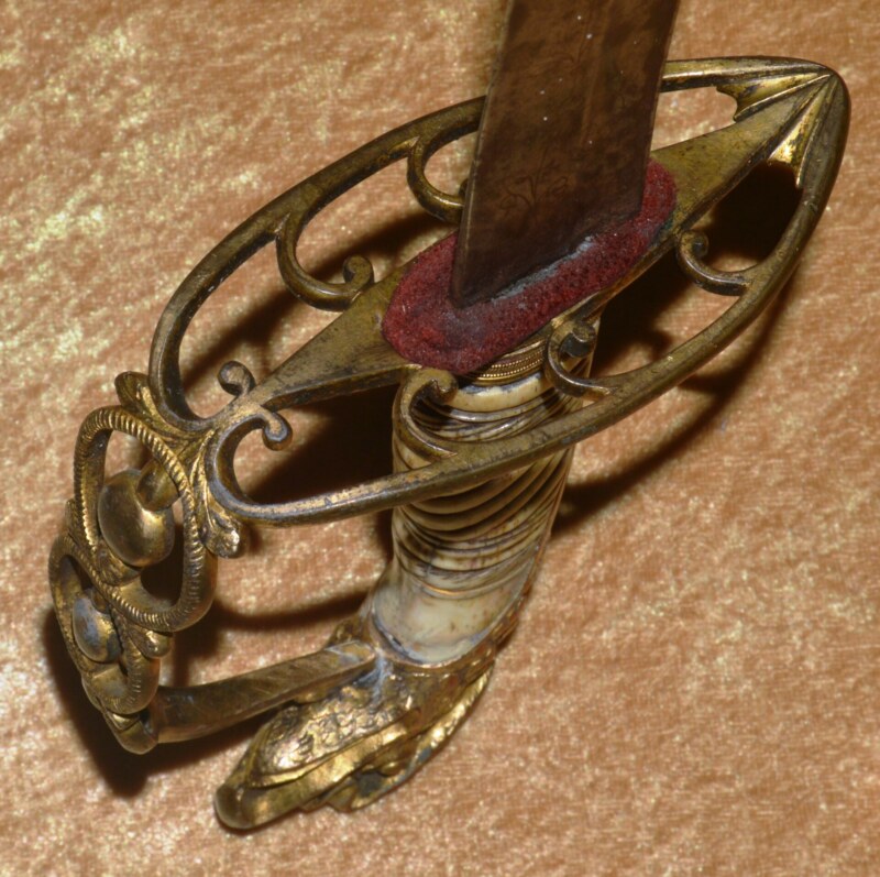 US Eagle Head Artillery Officer's Sword, ca. 1810 - Antique Weapon Store