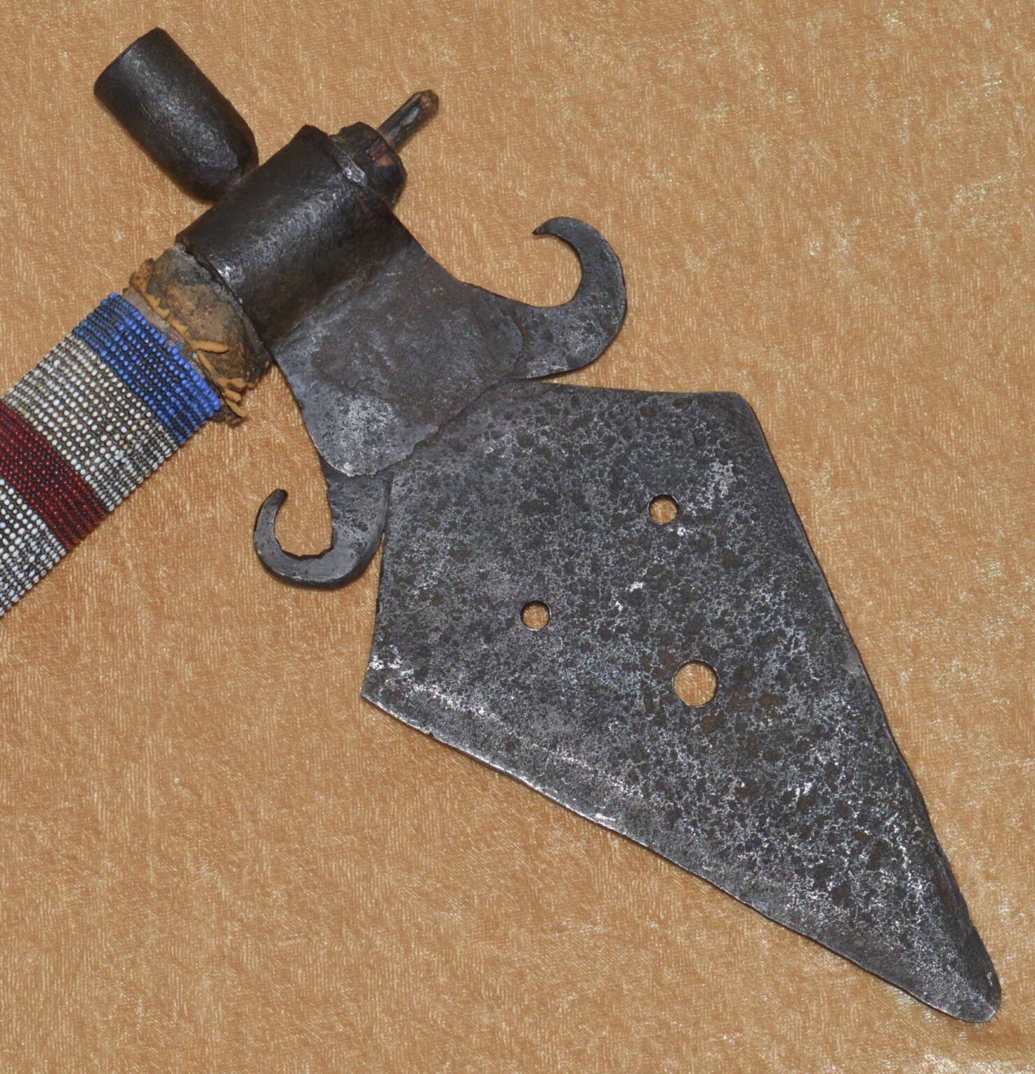 Native American Spontoon Pipe Tomahawk, Early 19th C - Antique Weapon Store